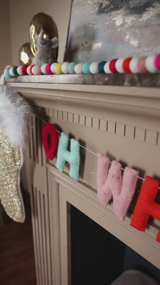 Oh What Fun Letter Garland – joyfelts